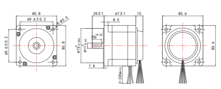 BL series 750W BLDC motor Nema34 | ICAN
