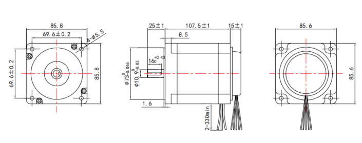 BL series 750W BLDC motor Nema34 | ICAN