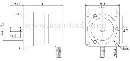 BL series BLDC motor Nema23(Round) | ICAN