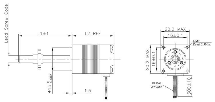 Linear actuator external – nema 8 | ICAN Linear actuator external – nema 8 | ICAN