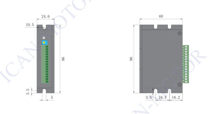 BLD series driver BLD-120A bldc speed control | ICAN