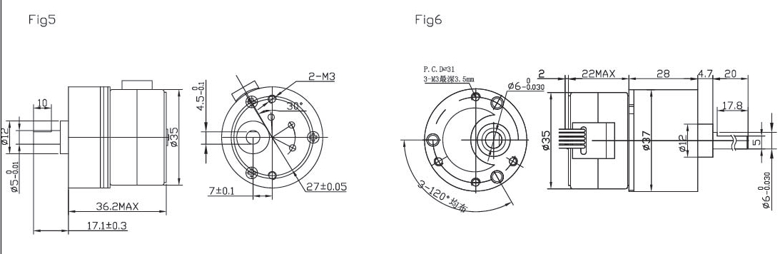 28-35-pm-gear-stepper-motor-drawing-3 | ICAN