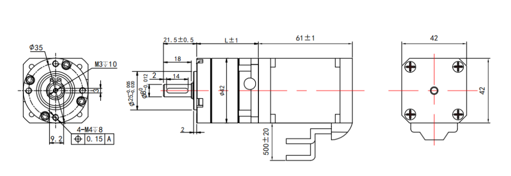 42mm brushless motor with planetary gearbox-1 | ICAN