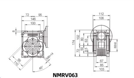 Worm gear reducer | ICAN
